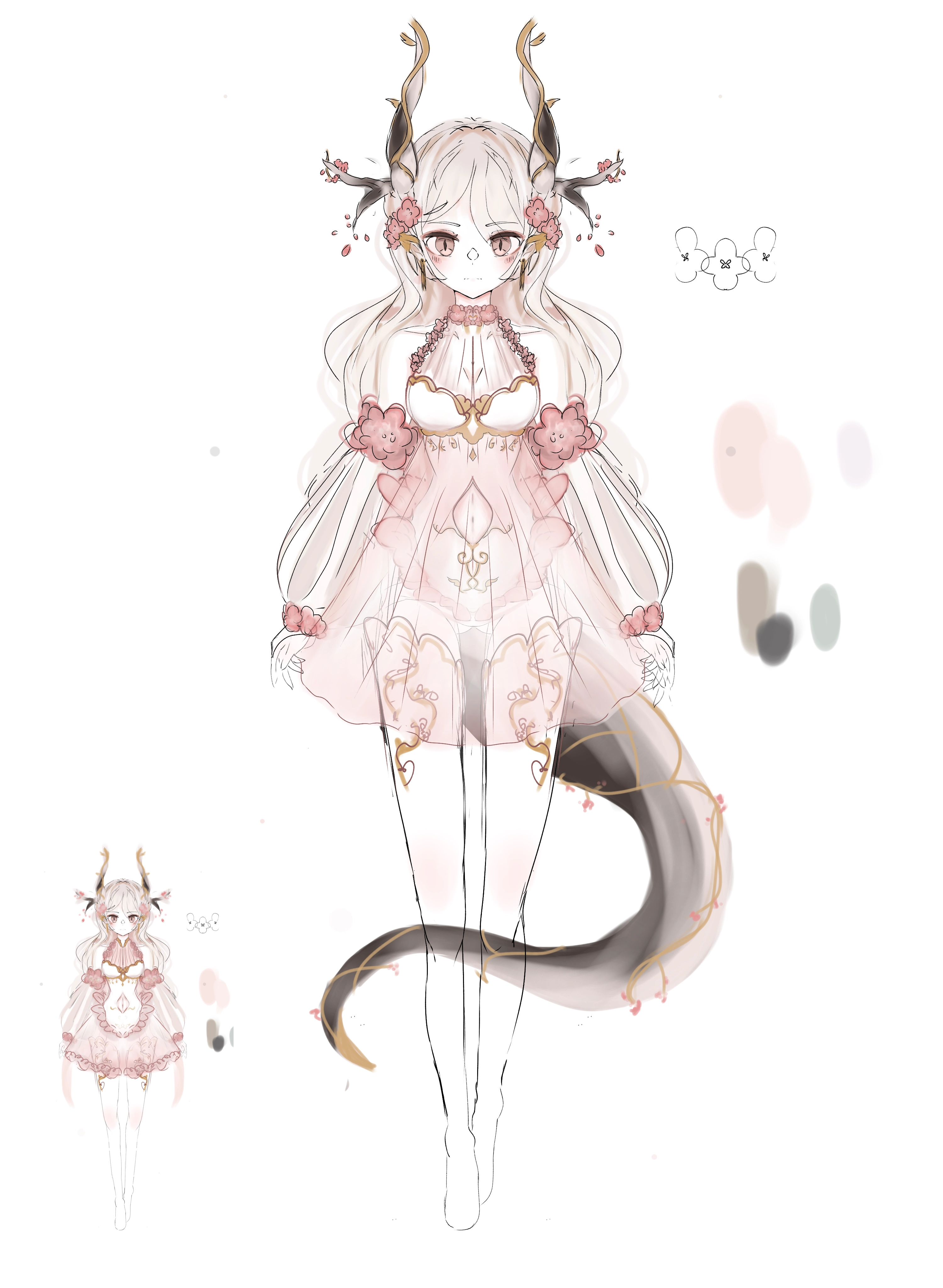 Vtuber dragon concept