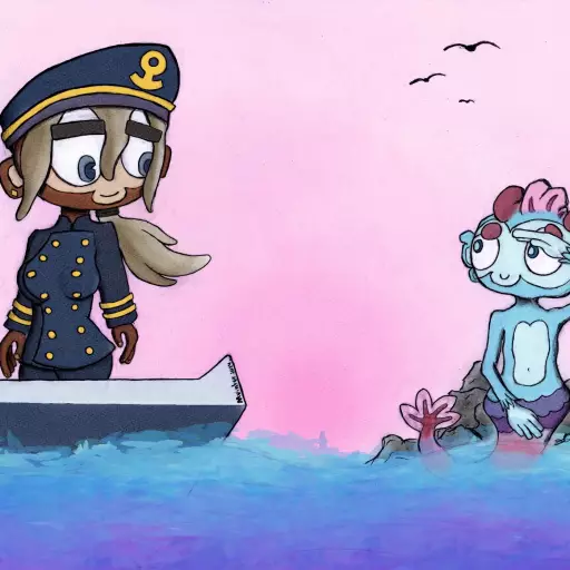 Admiral Brickell meets a mermonkey