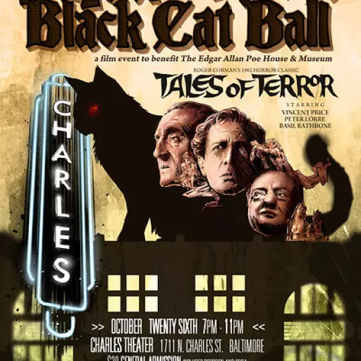 Black Cat Ball Event Poster