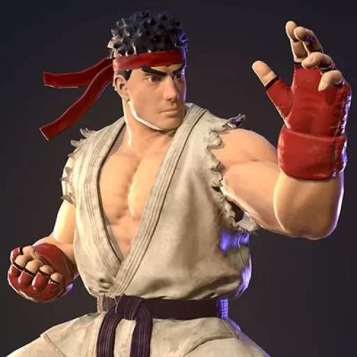 Ryu - 3D Game-Ready Model
