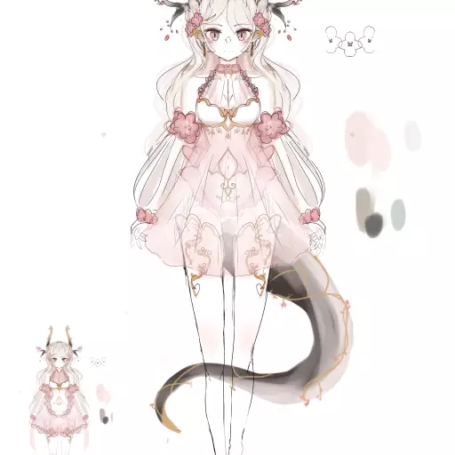 Vtuber dragon concept