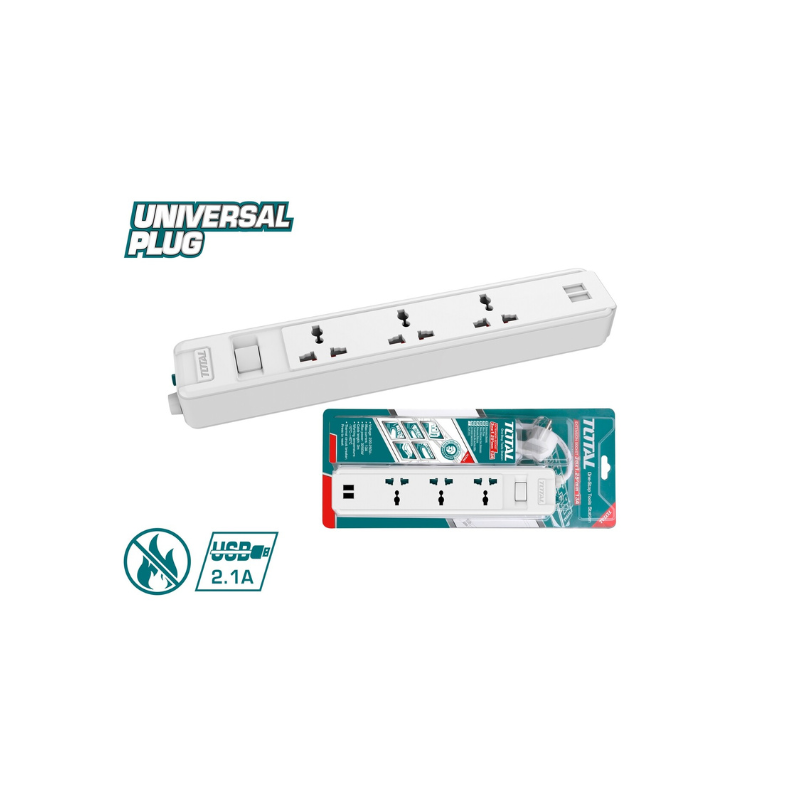 Buy Total Extension Cable 3 Way Socket THES13041VSB in Tanzania ...