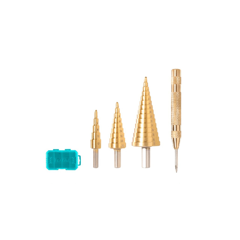 Buy Total Step Drill Bit Set with Automatic Center Punch TACSD2041 ...