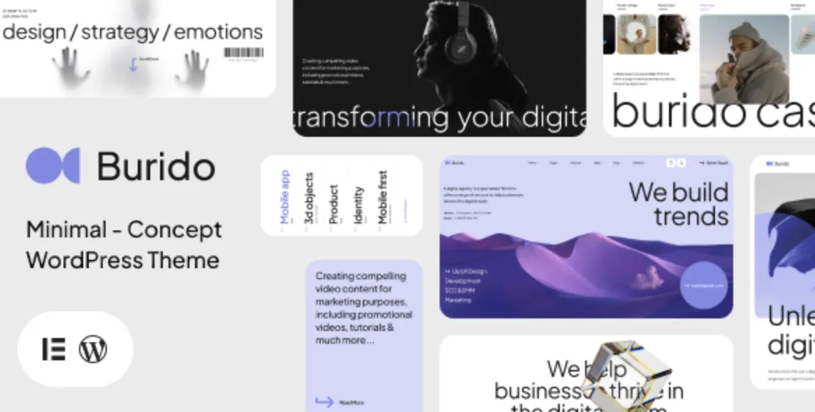 Burido – Proven Minimal Multipurpose WordPress Theme