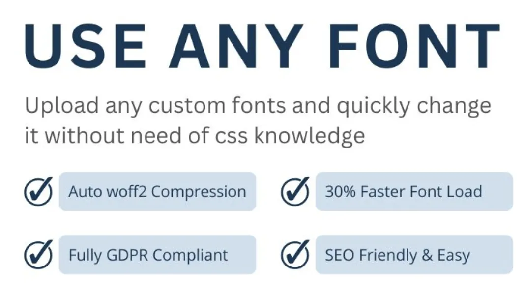 Use Any Font | Custom Font Uploader – WordPress plugin Proven