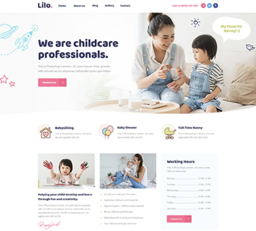 Lilo Pro - Kindergarten WordPress Theme