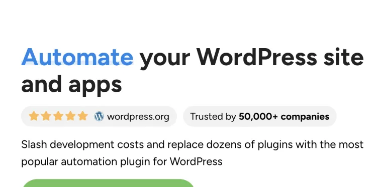 Uncanny Automator Pro - Automate your WordPress site and apps