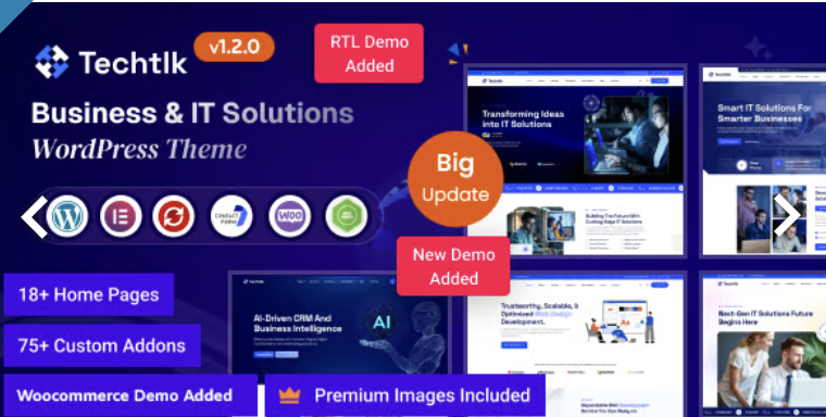 Techtlk – Business & IT Solutions WordPress Theme
