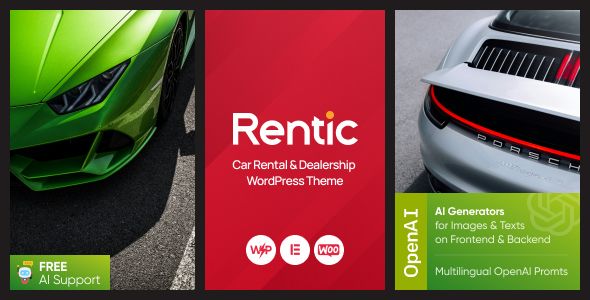 Rentic - Car Rental & Dealership WordPress Theme