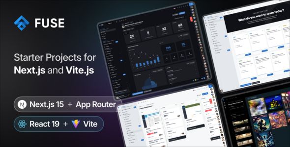 Fuse React – NextJS Vite Admin Dashboard Template