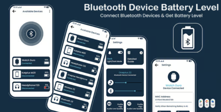 Bluetooth Device Battery Level – HeadSet – Bluetooth Devices and Pair ...