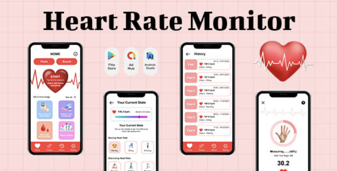 Heart Rate Monitor - Pulse App - Heart Scan - Heart Monitoring - Blood ...