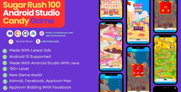 Sugar Rush 100 – Sweet Arcade Game Built with HTML5, CSS3, JavaScript ...