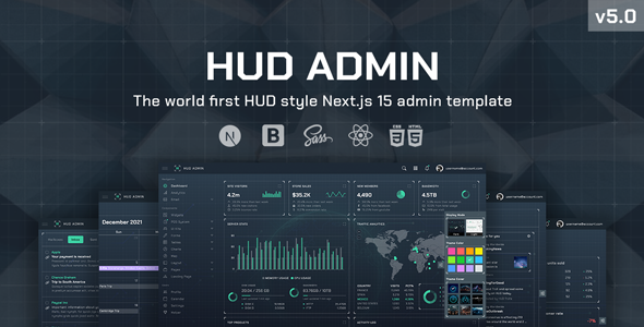 HUD - Next.js 15 Bootstrap Admin Template