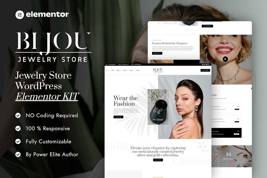 Bijou – Jewelry Store Elementor Pro Template Kit