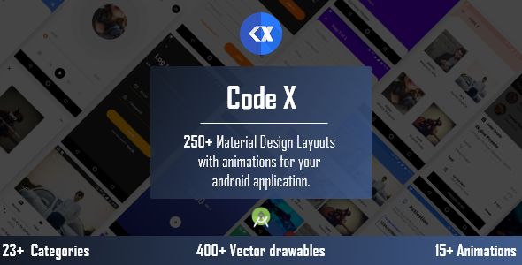 UIUX PRO - Android Material Design UI Components, App Screens, Code Snippets, App Skins & Mini Apps