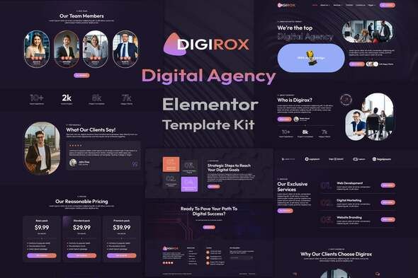 Digirox - Digital Agency Elementor Template Kit