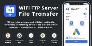 WiFi FTP Server File Transfer with AdMob Facebook Ads Android