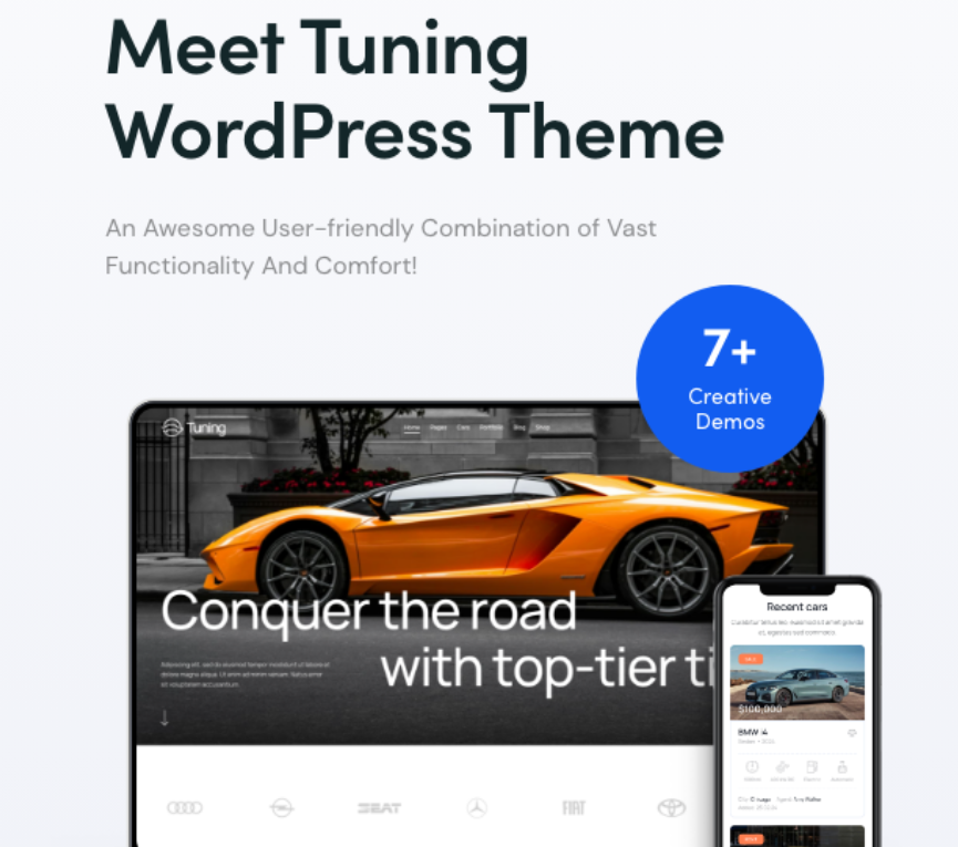 Tuning - Car Detailing & Dealer Shop WordPress theme