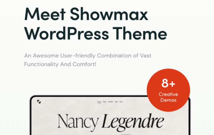 Showmax — Personal Portfolio & Showcase WordPress Theme