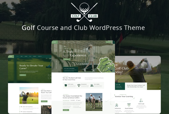 Colf - Golf Course and Club WordPress Theme