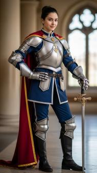 Teen girl in royal guard cosplay armor style outfit aesthetic ...