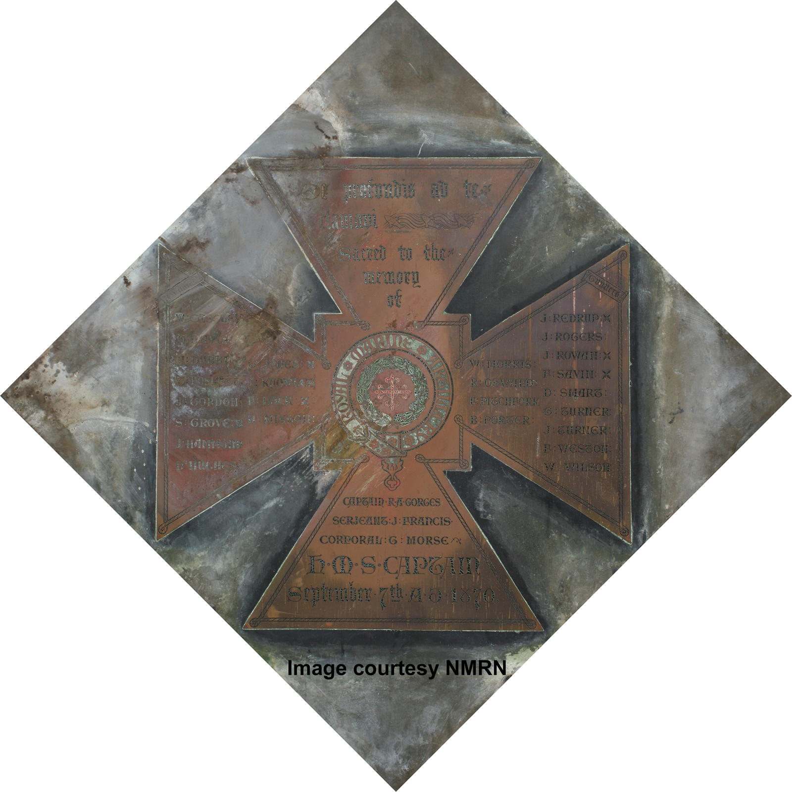 HMS Captain plaque
