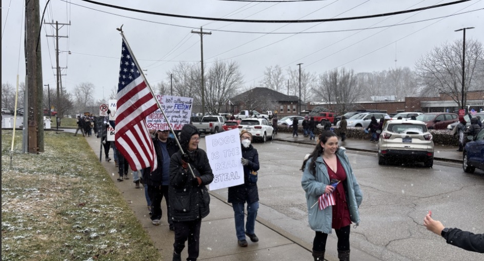 DOGE protest in Parkersburg - WV MetroNews