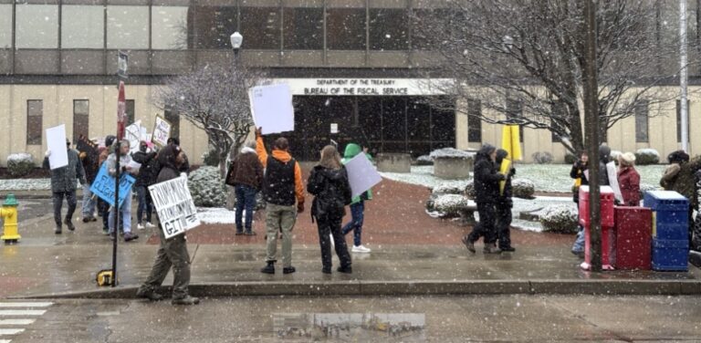 DOGE protest in Parkersburg - WV MetroNews
