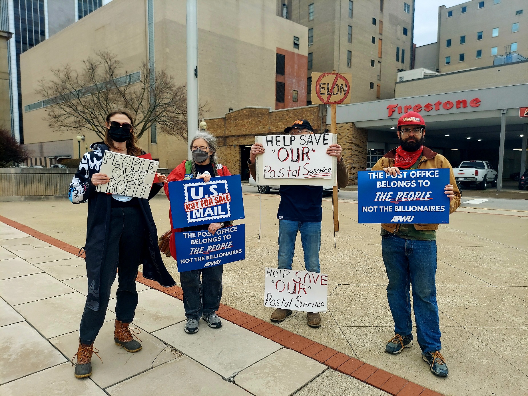 Local postal union workers rally together in opposition of potential ...