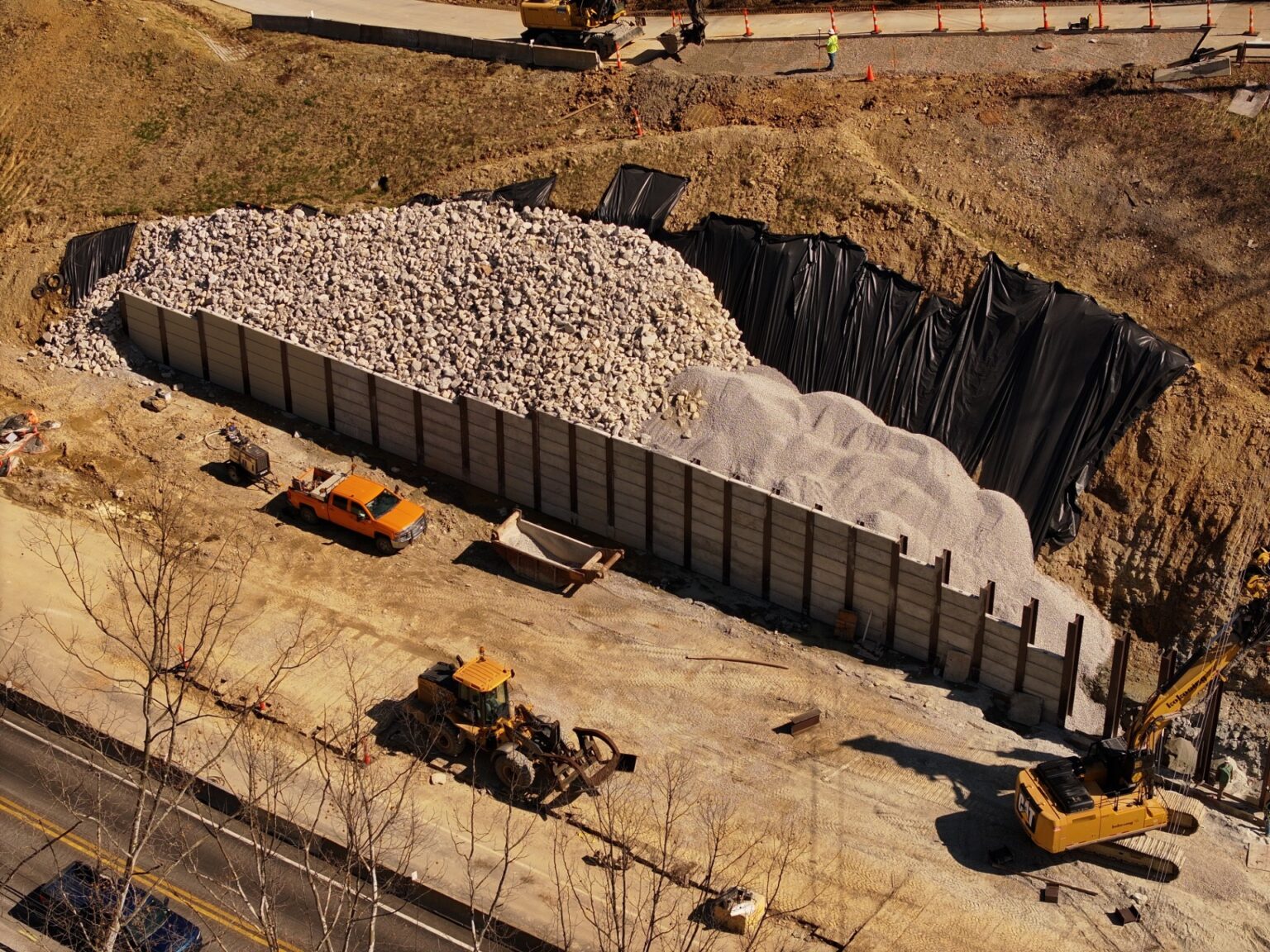 Hillside slip impacts Kanawha County road construction project - WV ...