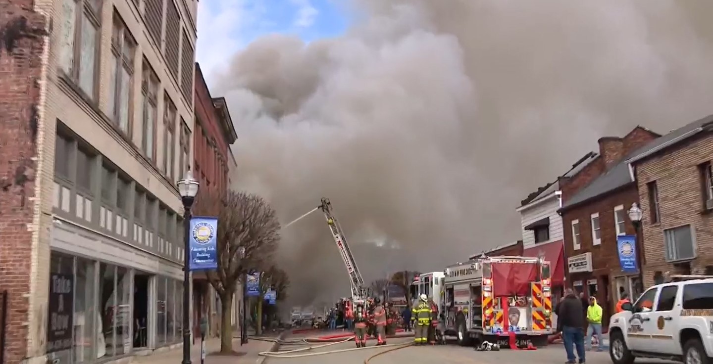 Major fire destroys multiple Moundsville buildings - WV MetroNews
