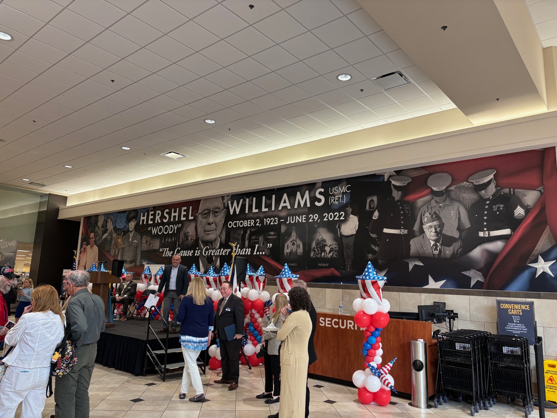 Mural dedicated to WW2 hero Hershel "Woody" Williams - WV MetroNews