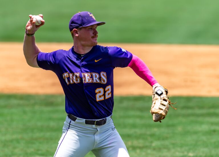 LSU belts two grand slams, tops West Virginia 16-9 in Super Regional ...