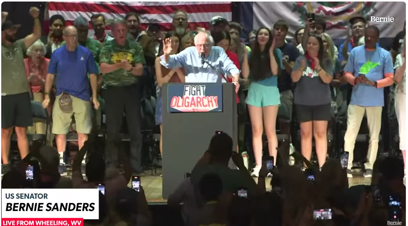 Sanders in Wheeling - WV MetroNews