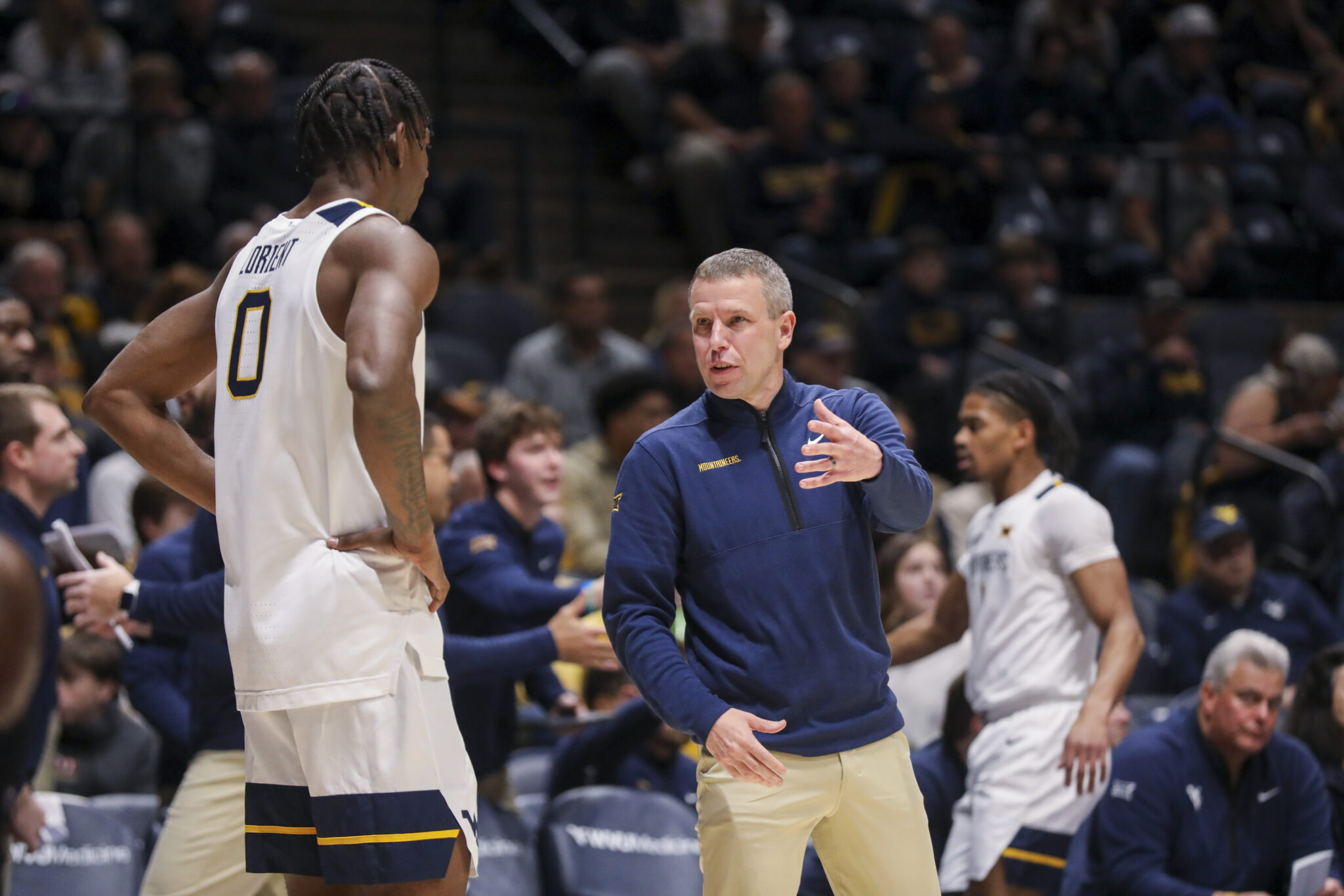 Thomas, Huff lead Mountaineers past Lafayette, 81-59 - WV MetroNews