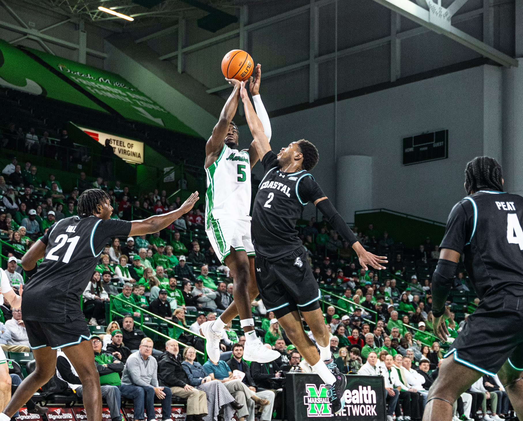 Marshall's rally falls short in 85-83 setback to Coastal Carolina - WV ...