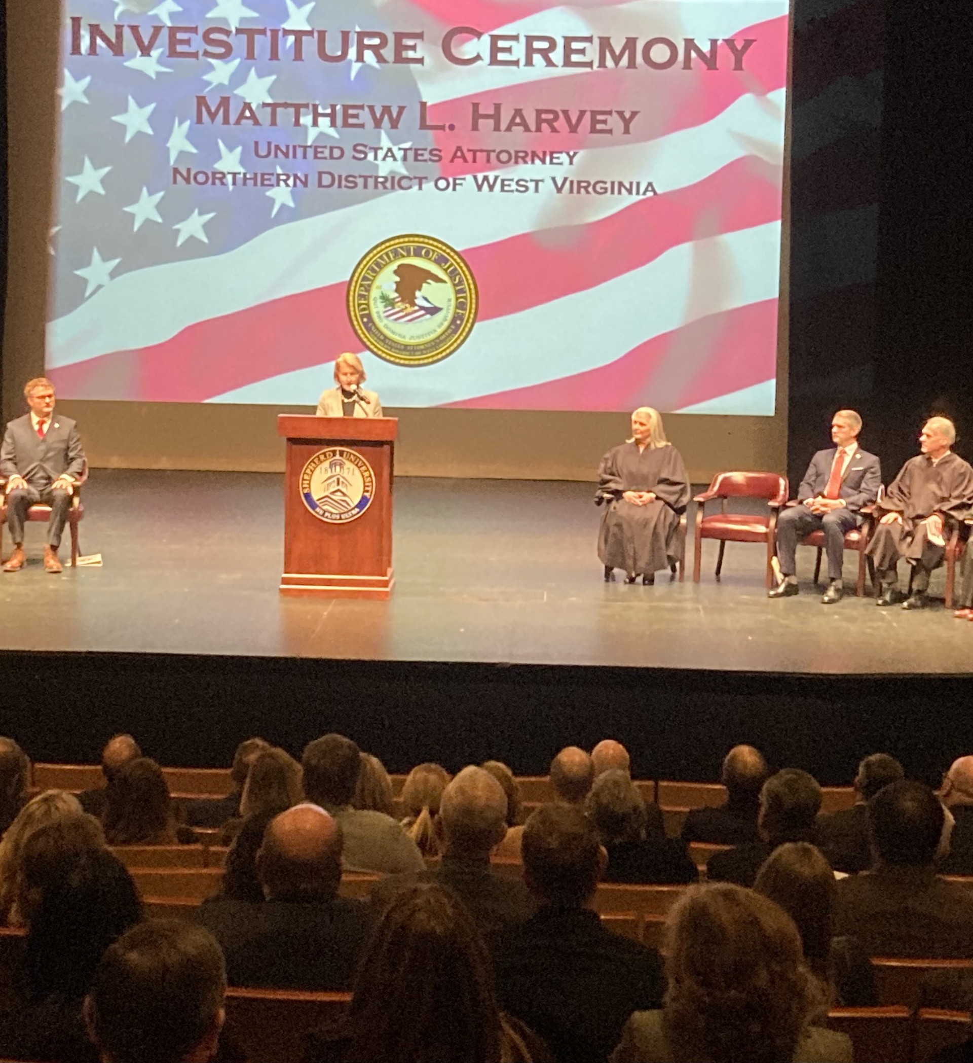 Friends, friends family gather in Shepherdstown for Harvey investiture ceremony - WV MetroNews