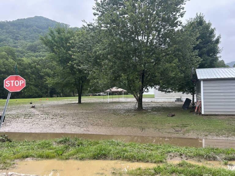 Flooding along Pond Fork leaves long trail of mud and damage along ...
